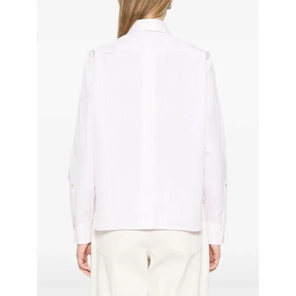 Max Mara Pale Rose Striped Cotton Shirt