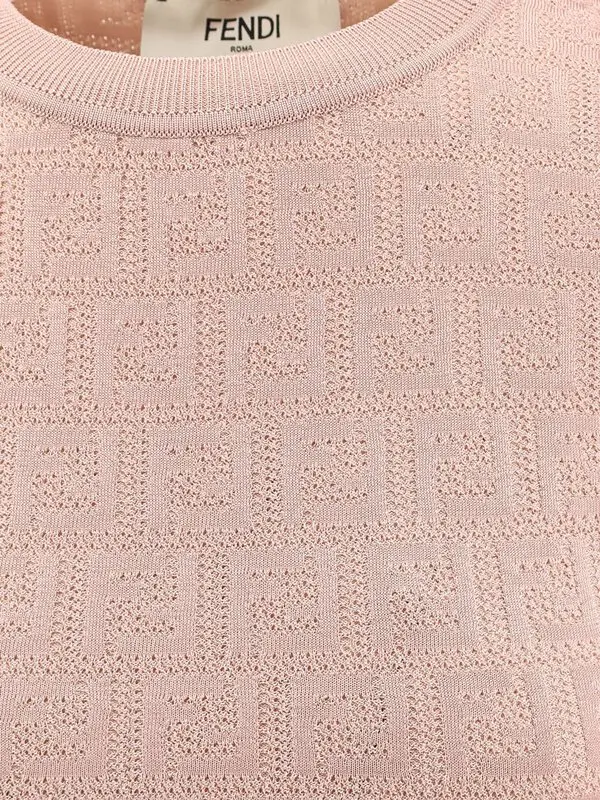 Fendi Ff Monogram Knit Dress - Multicolor