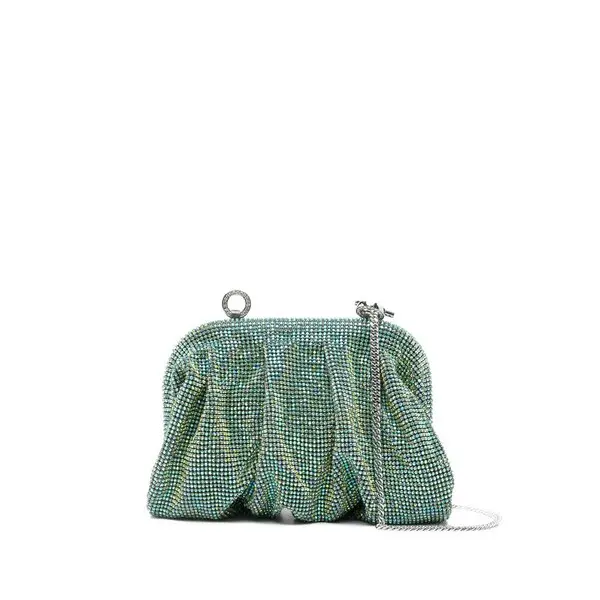 Benedetta Bruzziches Mini Bag With Chain Detail - Green
