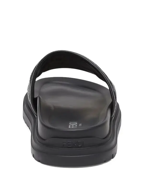 Fendi Diagonal Ff Jacquard Slides
