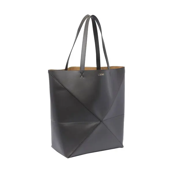 Loewe Calf Leather Tote Bag - Gray