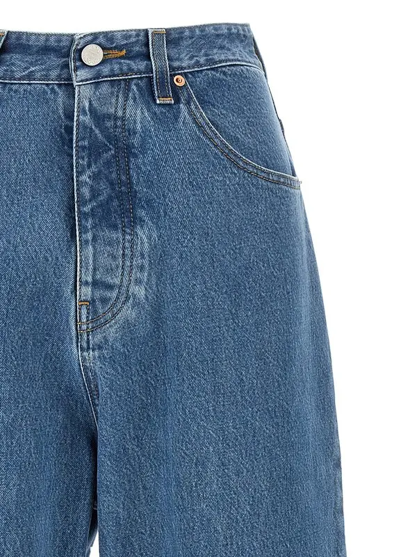 Vetements Baggy High Waisted Straight Leg Jeans