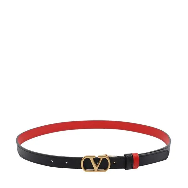 Valentino Garavani Vlogo Signature Reversible Belt - Black