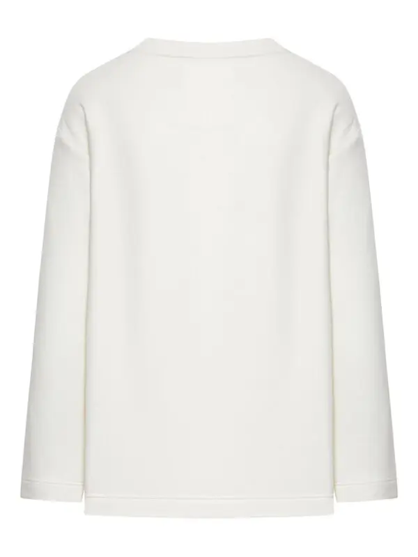 Max Mara Crewneck Cotton Sweatshirt - Multicolor