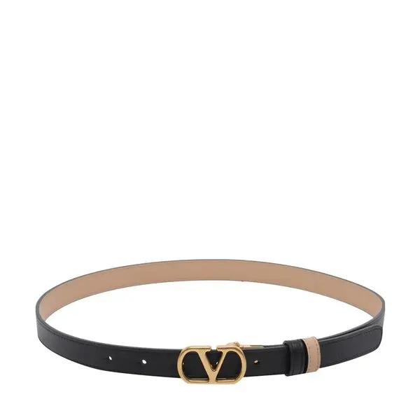 Valentino Garavani Vlogo Signature Reversible Belt - Black