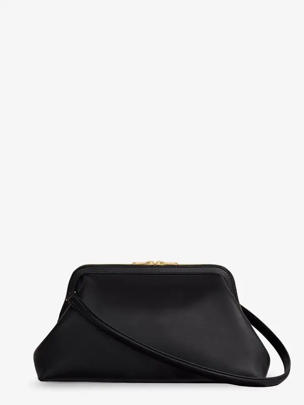 Celine Doctor Leather Shoulder Bag - Black
