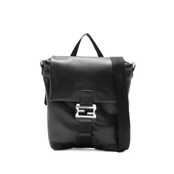 Fendi Leather Shoulder Bag - Black