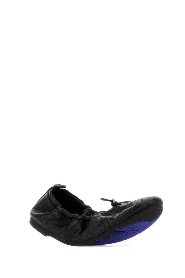 Burberry Leather Ballerinas - Black