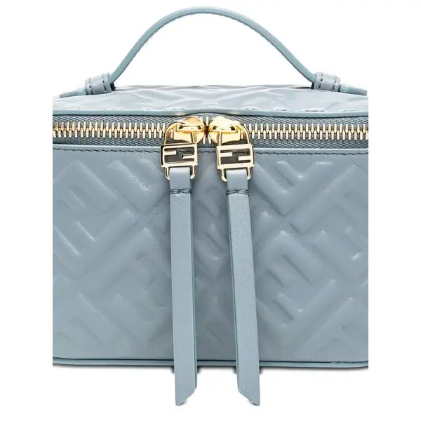 Fendi Quilted Ff Logo Top Handle Bag