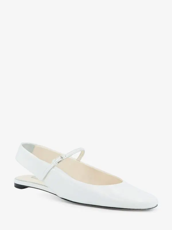 TOTEME Leather Ballet Flats With Buckle Strap - Multicolor