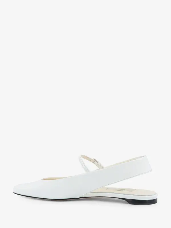 TOTEME Leather Ballet Flats With Buckle Strap - Multicolor