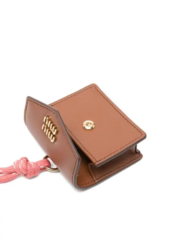 Miu Miu Leather And Rope Card Holder