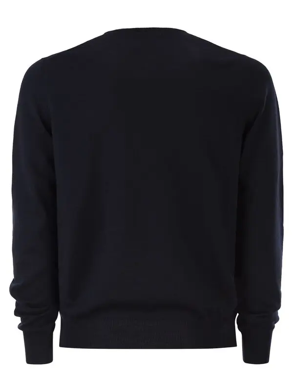 Kiton Long-sleeved Wool Crew Neck Jumper