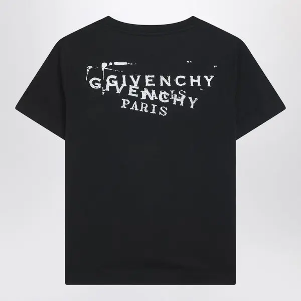 Givenchy Cotton T-shirt With Stamp Print - Black