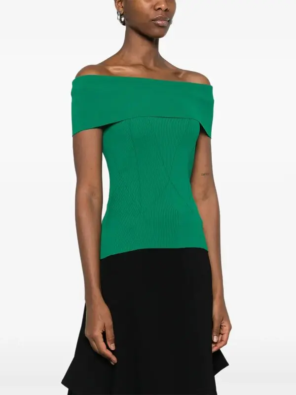 Givenchy Off-the-shoulder Ribbed Top