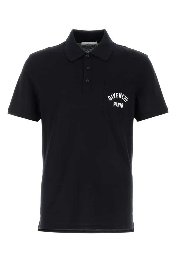 Givenchy Piquet Polo Shirt - Black