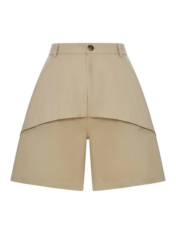 Loewe X Paula's Ibiza Lightweight Cotton Shorts With Asymmetric Panel Construction