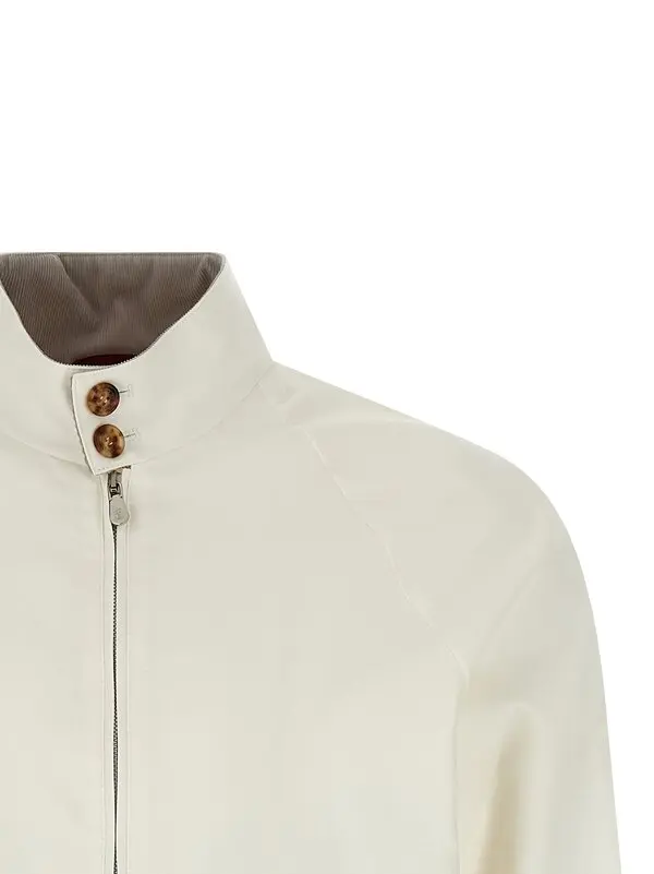 Brunello Cucinelli Techno Cotton Jacket - White