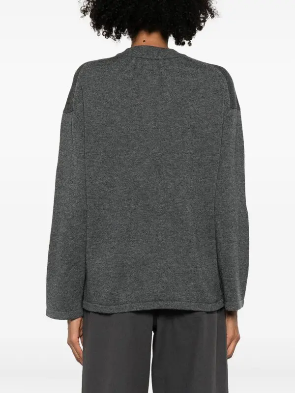 Max Mara Crew Neck Sweater In Cashmere Wool