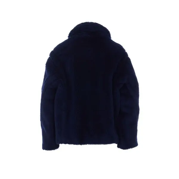 Max Mara Teddy Effect Jacket - Blue