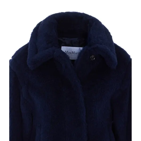 Max Mara Teddy Effect Jacket - Blue