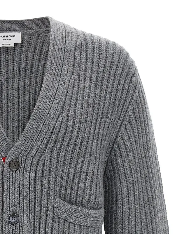 Thom Browne Rwb Tape Cardigan