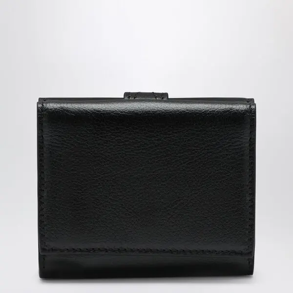 Chloé Mini Black Paddington Trifold Leather Wallet - Blue
