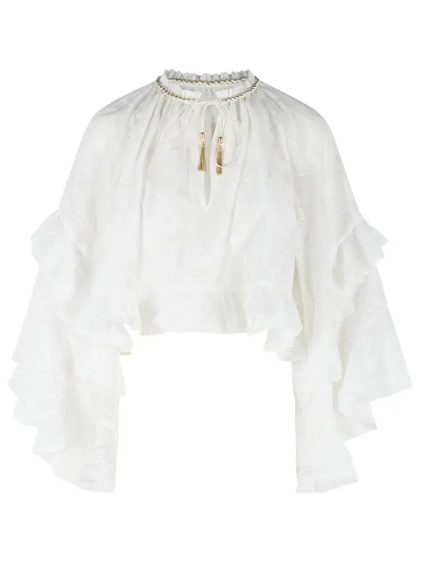 Zimmermann Daylight Blouse - Cream