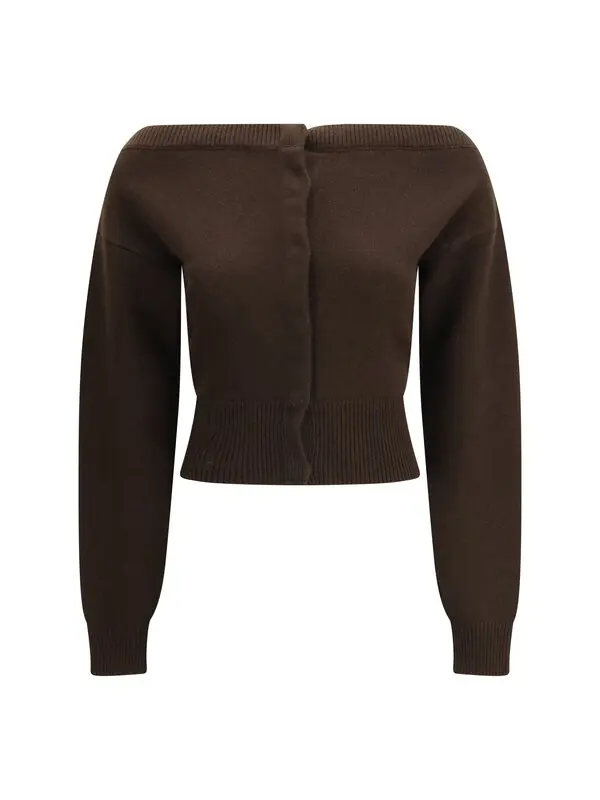 TOM FORD Soft Cashmere Open-neck Shrunken Cardigan - Brown