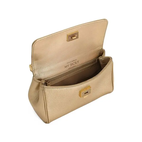 Dolce & Gabbana Calfskin Top Handle Bag