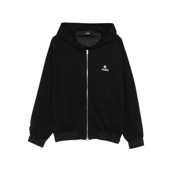Amiri Logo Detail Zip-up Hoodie