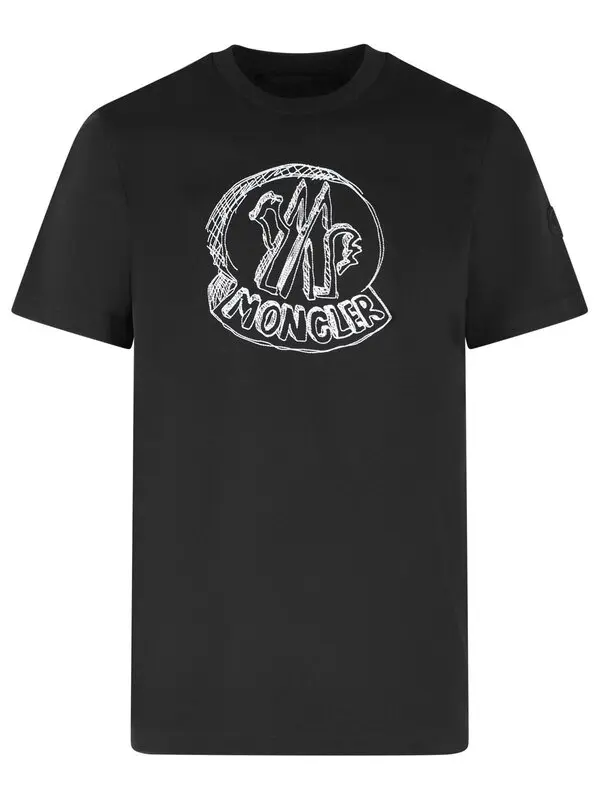 Moncler Cotton T-shirt - Black