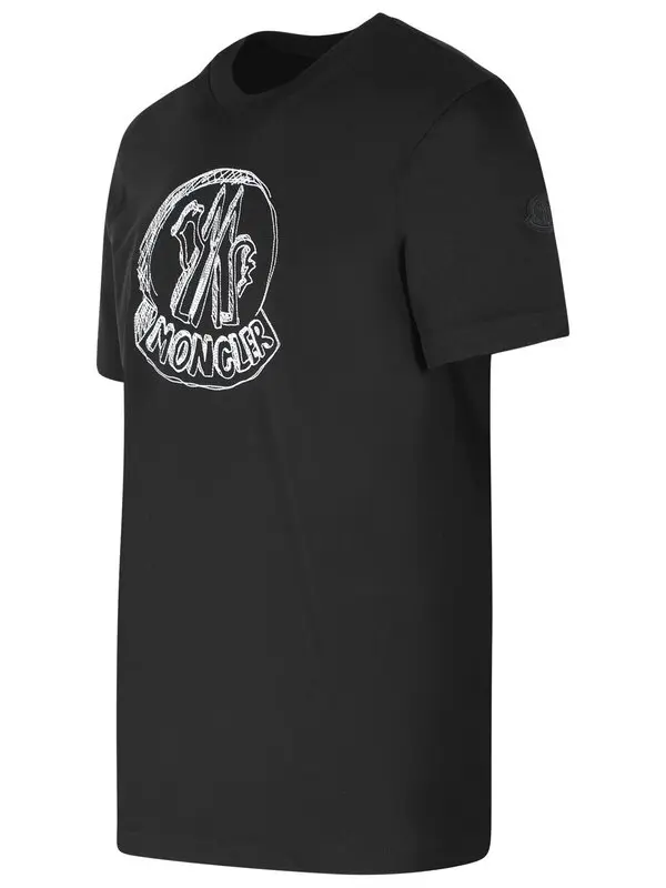Moncler Cotton T-shirt - Black