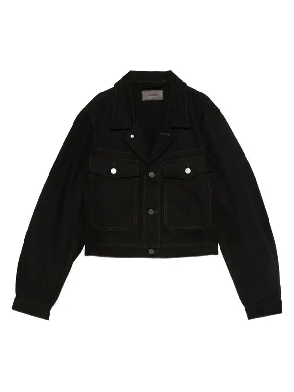 LEMAIRE Cropped Cotton Jacket With Notched Lapel - Multicolor