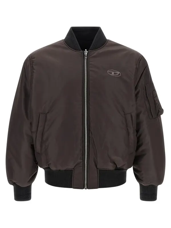 DIESEL® W-type-d1" Reversible Bomber Jacket - Black