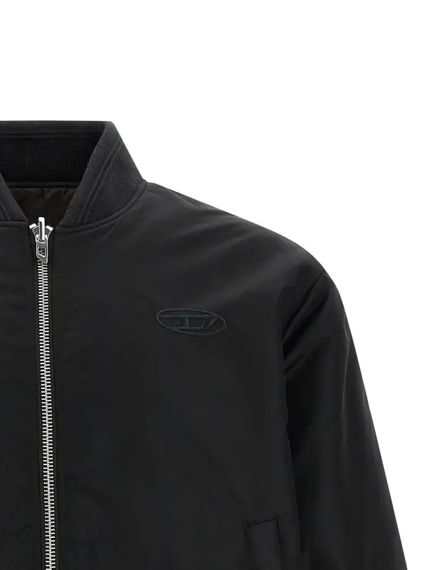 DIESEL® W-type-d1" Reversible Bomber Jacket - Black