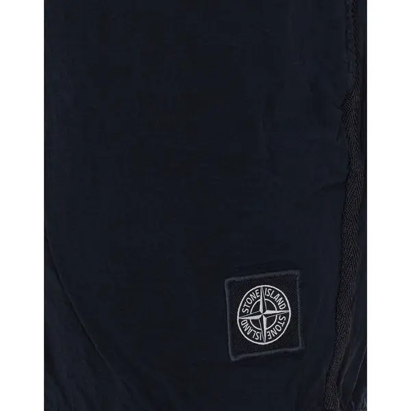 Stone Island Brushed Nylon Logo Swimwear - Black