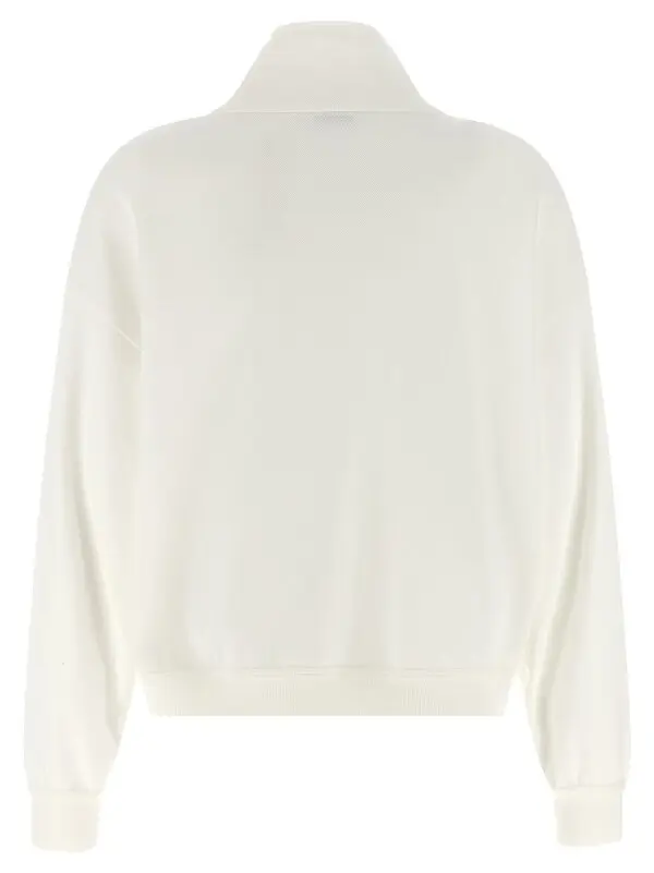 Brunello Cucinelli Cotton Piqué Sweatshirt With Heraldic Emblem