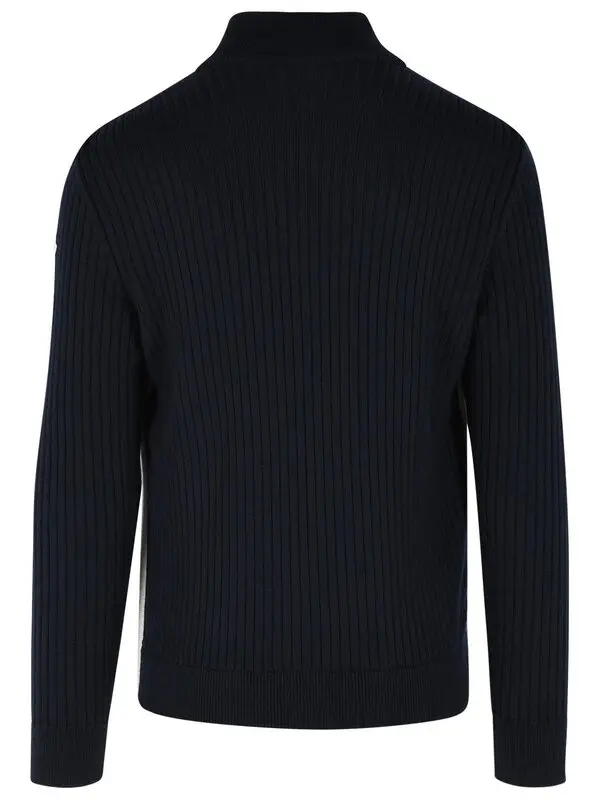 Moncler Padded Virgin Wool Cardigan With Zip
