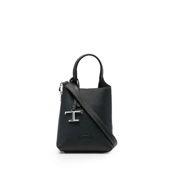 TOD'S Calfskin Tote Bag With Magnetic Fastening