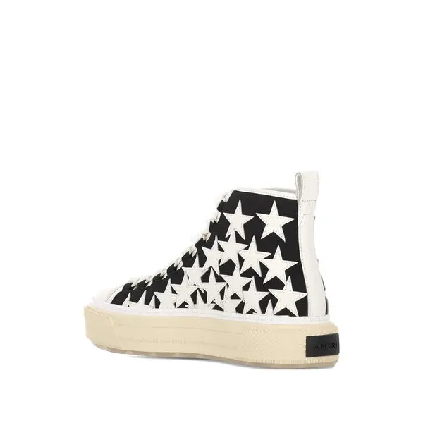Amiri Star Motif High-top Canvas Trainers