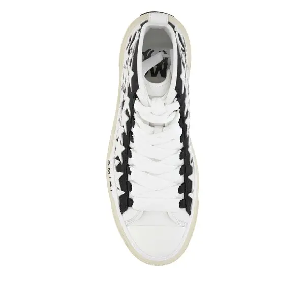 Amiri Star Motif High-top Canvas Trainers - Black