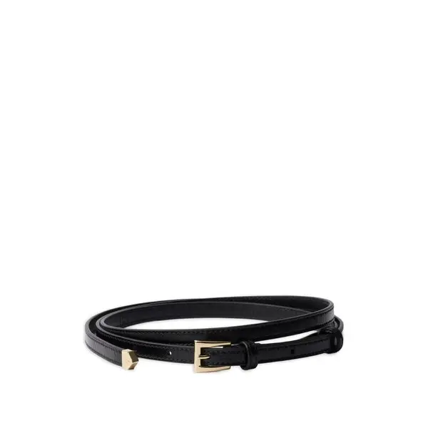 Prada Leather Belt With Metal Buckle