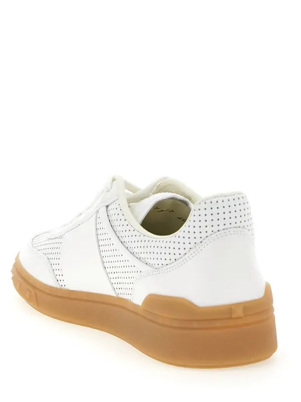 Valentino Garavani Upvillage Perforated Nappa Leather Sneakers - White