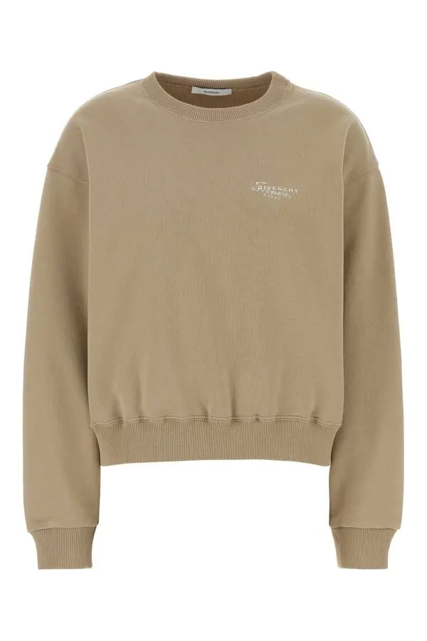 Givenchy Beige Cotton Sweatshirt With Logo