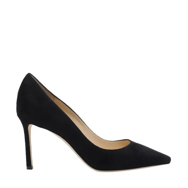 JIMMY CHOO Romy Suede Pointed Toe Stiletto Pumps - Black