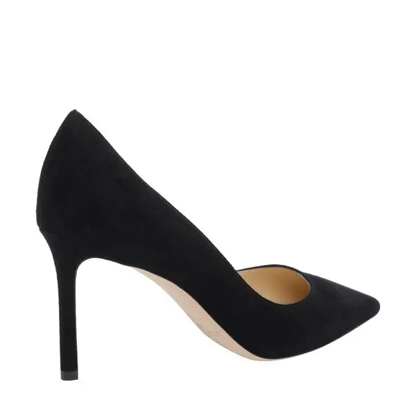 JIMMY CHOO Romy Suede Pointed Toe Stiletto Pumps - Black