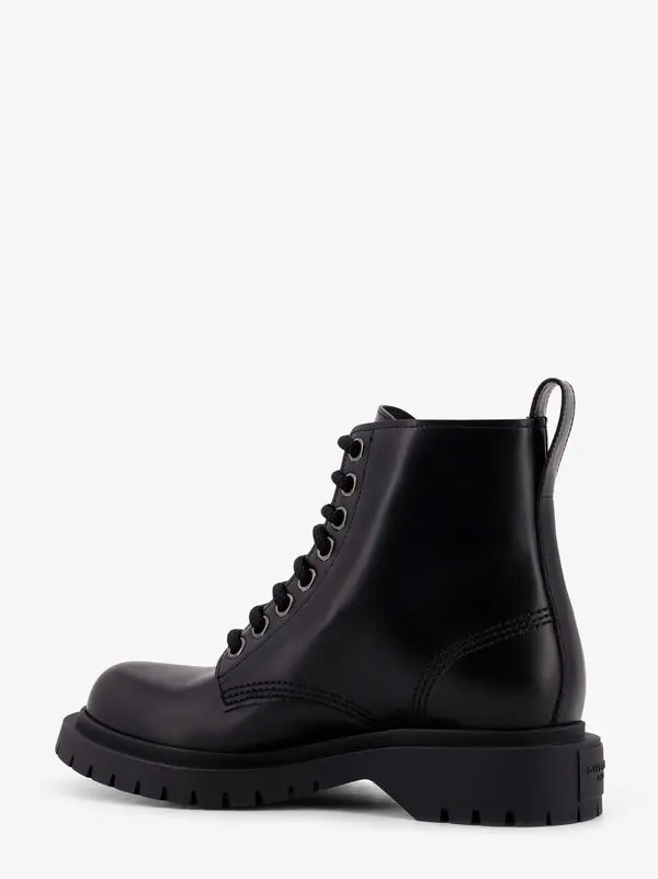 Givenchy Leather Lace-up Ankle Boots - Black
