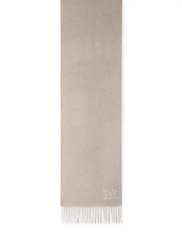 Max Mara Wsdalia' Sand Cashmere Scarf - Cream