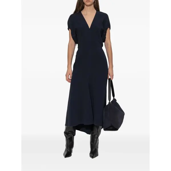Victoria Beckham Midi V-neck Dress